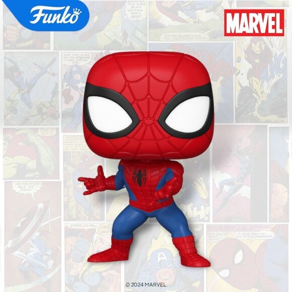 Funko | Toys | Funko Pop Marvel Spiderman Classic Shooting Webs Figure ...